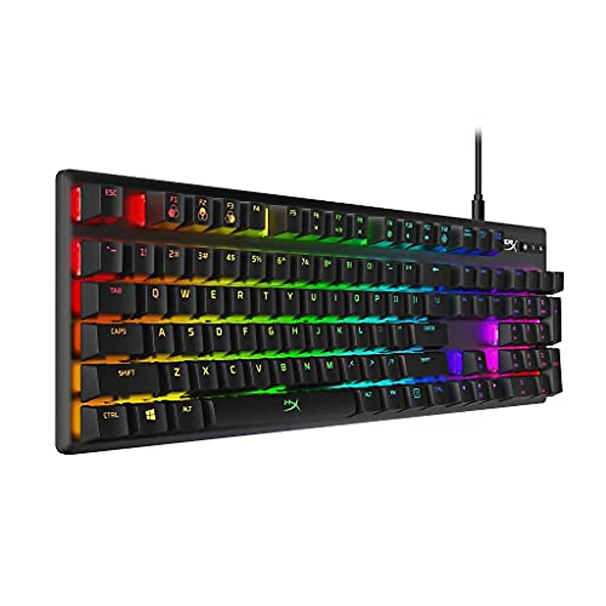 HyperX Alloy Origins - Mechanical Gaming Keyboard - Software-Controlled Light & Macro Customization - Compact Form Factor - Linear Switch Red - RGB LED Backlit (Renewed)
