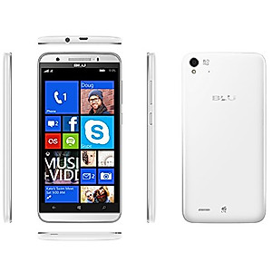 BLU WIN HD LTE - 5.0" Windows Smartphone -GSM Unlocked - White