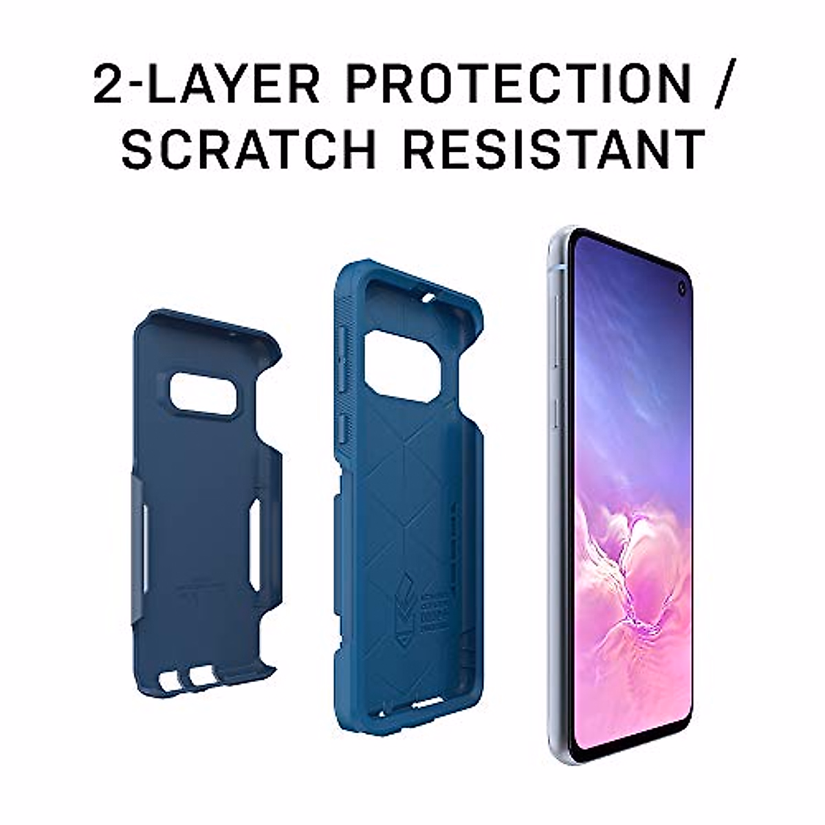 OtterBox Galaxy S10e Commuter Series Case - BLACK, slim & tough, pocket-friendly, with port protection