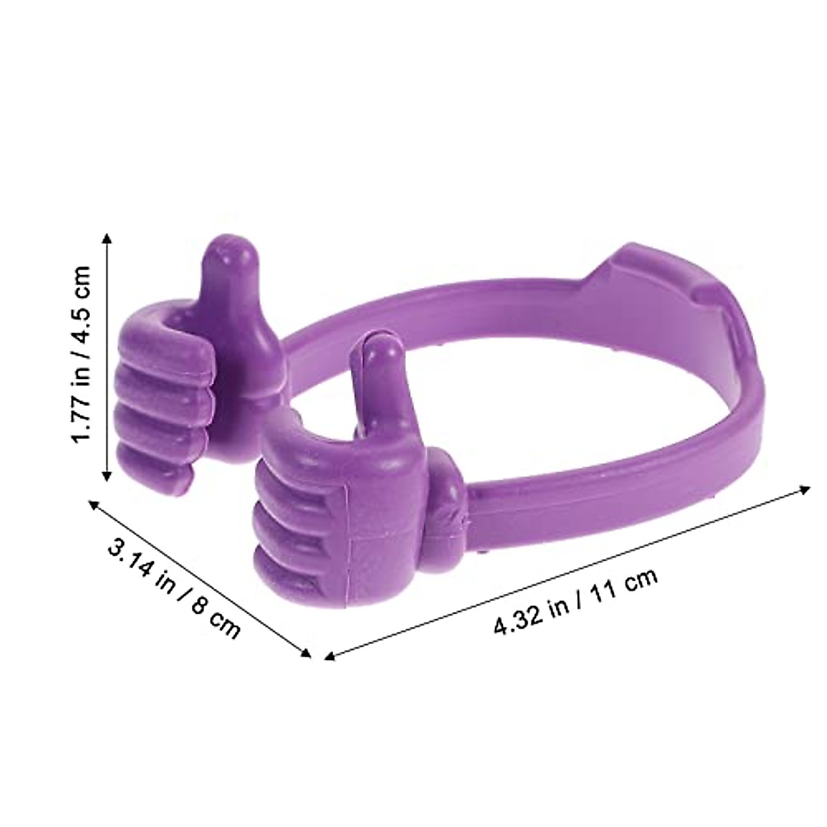 6Pcs Phone Holder Thumbs Up Phone Stand Portable Mobile Phone Holder Mobile Stand Novelty Fun Phone Stand Lazy Phone Holder for Kids Cell Phone Phone 6 Colors