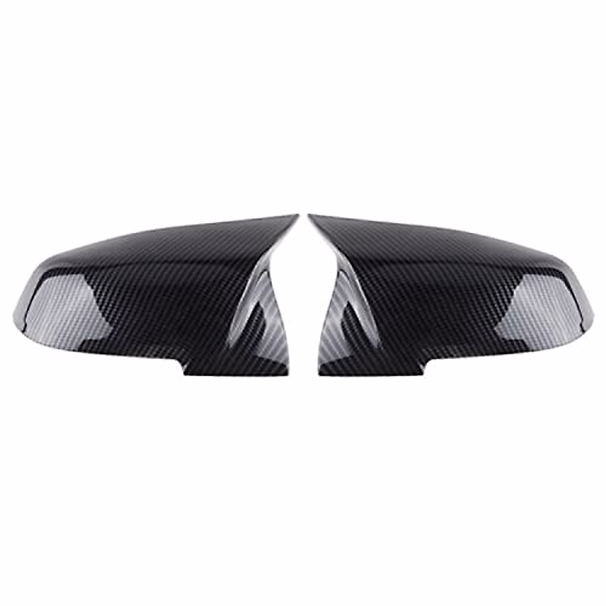 Door Mirror Covers Compatibility With F20 F22 F23 F30 F31 F32 F33 F36 F87 M2 X1 E84 Rearview Side Mirror Cover Caps Trim Replacement 2PCS (Carbon Fiber)