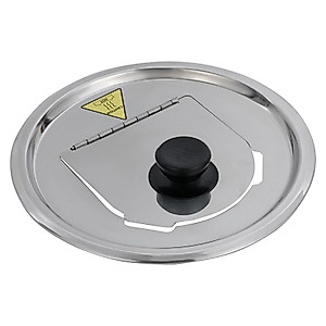 2 Pcs Food Warmers Countertop Soup Warmer Stainless Steel Food Holding Warming Equipment 10L/2.64 gal Commercial Soup Warmer Pot with Hinged Lid Detachable Liners (White, Silver)