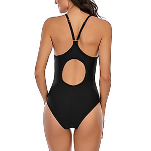 Century Star One piece bathing suit for women Bathing suits for teens womens one piece swimsuits juniors swimsuits for teen girls 01 Black 2-4