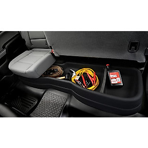Husky Liners Gearbox Storage Systems | Under Seat Storage Box - Black | 09001 | Fits 2007-2013 Chevrolet Silverado/GMC Sierra 1500, 2007-2014 Chevrolet Silverado/GMC Sierra 2500/3500 Crew Cab 1 Pcs