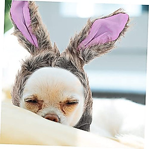 2 pcs Bunny Props Cloth Cosplay Plush Christmas Supplies Dog Clothes Hat Halloween Ear Easter Decorative Costume Headband Kitten Accessory Breathable Accessories Use Headdress