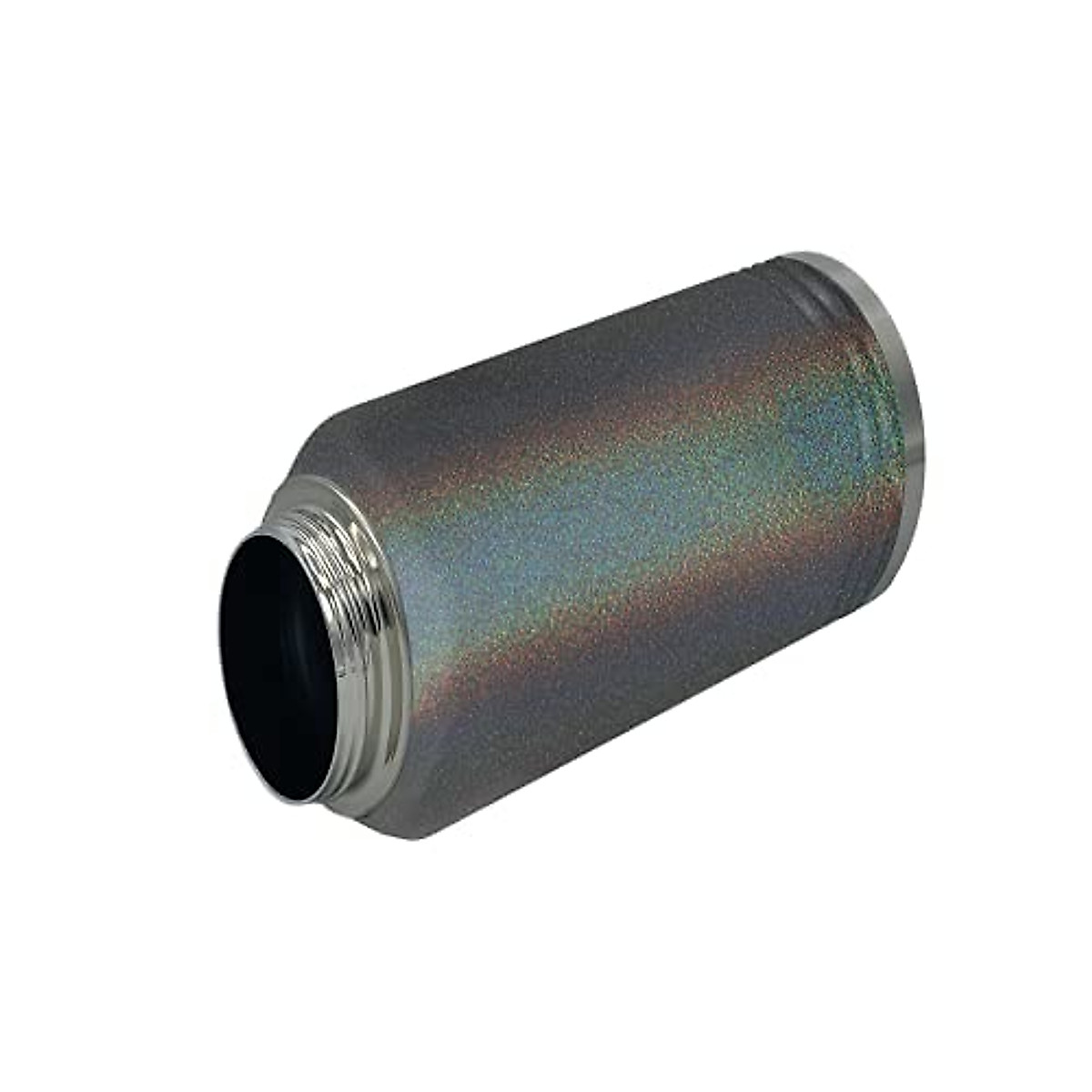 Personalized Bottle 20 oz with Straw Black Rainbow Glitter Custom Laser Engraved Stainless Steel Vacuum Insulated Sport Bottle with Name