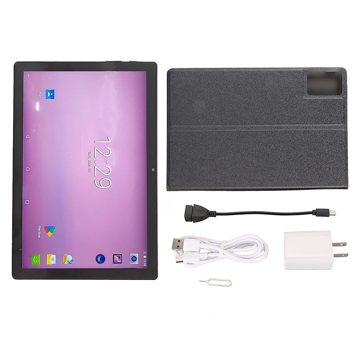 SHYEKYO HD Tablet, 4G LTE 5G WiFi Octa Core CPU Tablet PC Aluminium Alloy 10.1 Inch LCD for Home (US Plug)