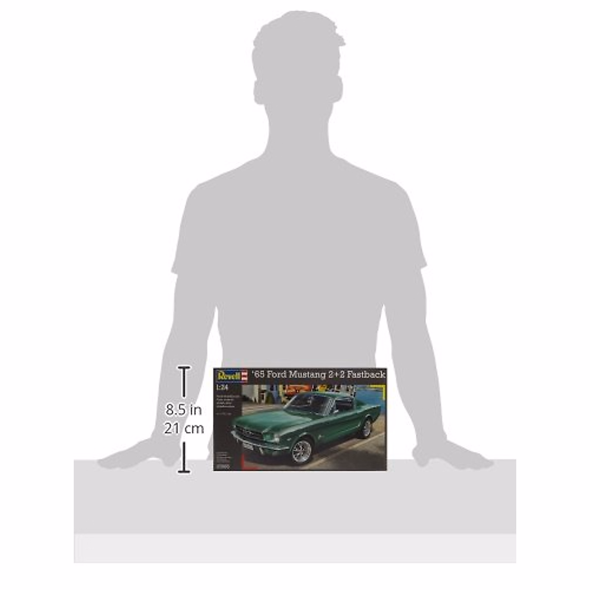 Revell Germany 1965 Ford Mustang 2+2 Fastback Plastic Model Kit (1/25 Scale)