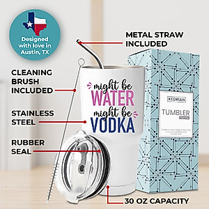 KEDRIAN Funny Tumbler For Women 30oz, Funny Gifts For Women Adult Humor, Funny Coffee Mugs For Women, Funny Mugs For Women, Funny Birthday Gifts For Women, Funny Wine Glasses For Women