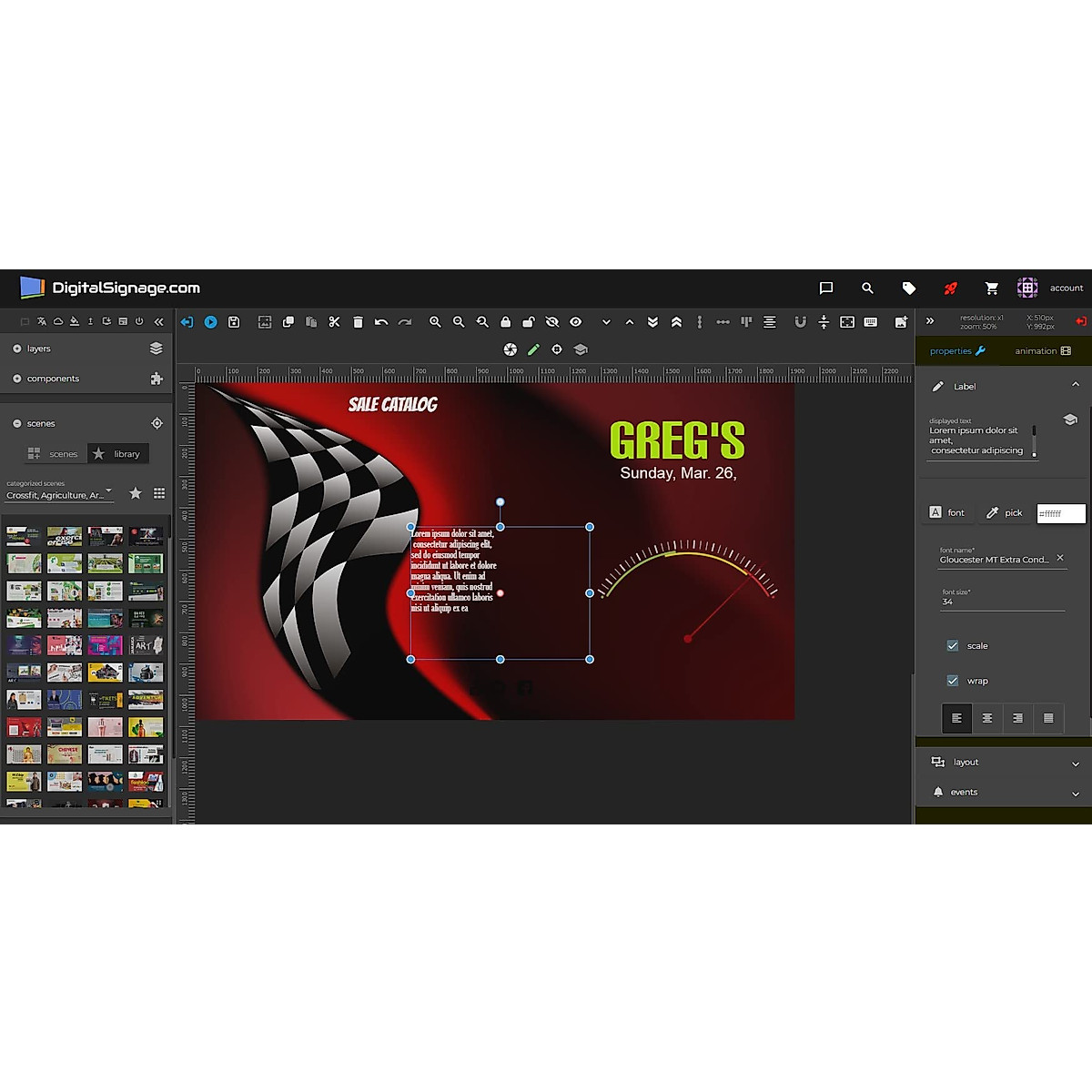 mediaDROID+ Powered by The Free Cloud Signage from DigitalSignage.com