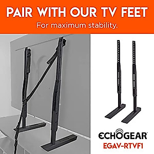 ECHOGEAR TV Safety Straps for Flat Screens - Anchor TVs Up to 90" to Furniture Or The Wall - Pre-Assembled Anti-Tip Strap Includes All Hardware for Baby Proofing Your TV