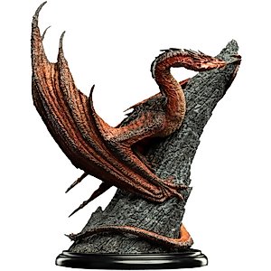 Weta Workshop The Hobbit Trilogy: Smaug The Magnificent Polystone Mini Statue, Multicolor