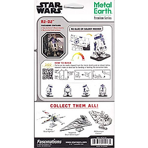 Fascinations Metal Earth Premium Series Star Wars R2-D2 in Color 3D Metal Model Kit