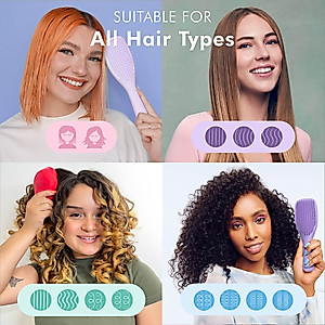 Tangle Teezer | The Wet Detangler Hairbrush for Wet & Dry Hair | For All Hair Types | Eliminates Knots & Reduces Breakage | Green Jungle