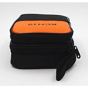 TestHelper KCH19 Double Layered & Padded Carrying Zipper Case with Wrist Strap Use for Handheld Multimeter,Phase Indicator,Thermometer, Calibrator,Clamp Meter