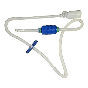 Dependable Industries Aquarium Cleaner Siphon Pump Fish Tank Gravel Sand Cleaner with Long Nozzle with Water Flow Controller