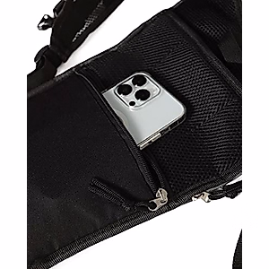 iHeartRaves Space Spores Hydration Pack Cute Holographic Rave Water Backpack Hydropack 2 L - Raves, Music Festivals, Hiking, Running, Outdoor Activities, Exercise, Biking (Black, OneSize)