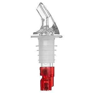 [1 PACK] Measured Liquor Bottle Pourers 0.75 oz (22 mL) - Collared Automatic Measured Bottle Pourer - No Cracks, No Leaks, Bar Spouts, Quick Shot, Spirit, Wine, Bar Cocktail Dispenser