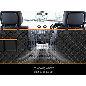 iBuddy XXL Dog Seat Cover for Trucks with Mesh Window Waterproof Dog Truck Hammock Durable Back Seat Cover for Full Size Pickup Trucks Machine Washable X-Large Truck Pet Seat Cover for Dodge Ram 1500