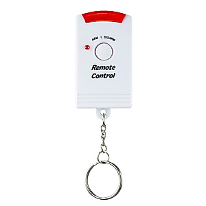 Mengshen Infrared Motion Sensor Alarm - Burglar Alarm with 2 Remote Controls, Suitable for Home/Garages/Shops, H88