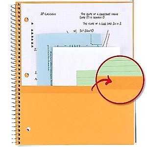 Five Star Spiral Notebook, 1-Subject, Graph Ruled Paper, Fights Ink Bleed, Water Resistant Cover, 8-1/2" x 11", 100 Sheets, Black (73679)