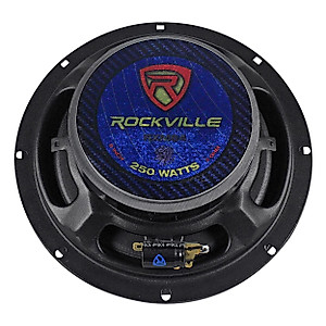 Rockville (8) RXM84 8" 2000w 4 Ohm Mid-Range Drivers Car Speakers, Mid-Bass
