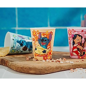 Disney Lilo & Stitch Tropical 2-Ounce Plastic Mini Cups | Set of 4