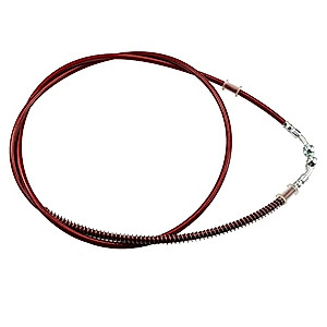 PRO BAT 86" Braided Hydraulic Brake Hose Line Pipeline For Chinese GY6 Scooter ATV Dirt Bike Go Kart 10mm Banjo Ends RED