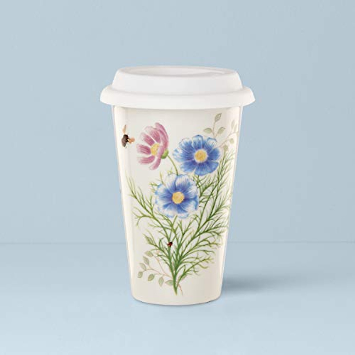 Lenox 885608 Butterfly Meadow Flutter Thermal Porcelain Travel Mug