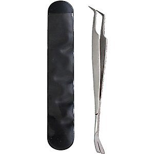 Jinshining Silver 2 in 1 Tick Removal Tool for Pets,Stainless Steel Professional Tick Tweezers Ticks Remover for Dogs, Cats and Humans,Flea and Tick Control,Tick Remover Tools
