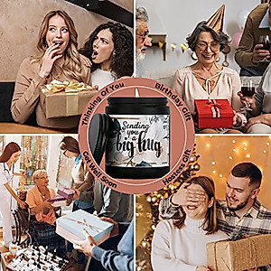 Mothers Day Gifts for Mom, Thinking of You Gift - A Big Hug Lavender Scented Candle Cheer Up Friendship Gifts for Women Friend Sisters Her Gifts from Sister