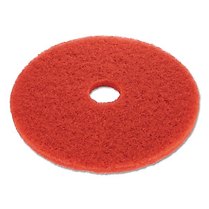 Boardwalk BWK4019RED 19 in. Diameter Buffing Floor Pads - Red (5/Carton)