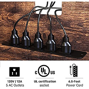 FABATO Wood 55 Inch TV Stand and Entertainment Center with 4 Socket Plug-in Station, 3-Height Adjustable Shelf, and Wire Threading Holes