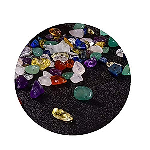 4~8mm Crystal Beads for DIY Jewelry Making, Chips Gemstone Beads Kit,24 Colors Natural Gemstones Beads Kit with Organizer Box & 2 Rolls of Crystal String for Making Jewelry Supplies Necklace Type H