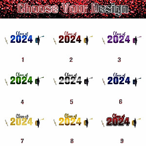 Custom 40oz Tumbler with Handle Customized Class of 2024 Stainless Steel Insulated Tumblers with Lid Straw Custom Travel Mug Personalized Graduation Gifts for Daughter Son