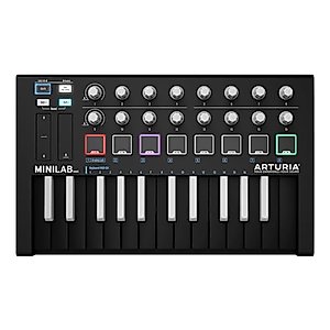 Arturia MiniLab MKII Inverted MIDI Controller Black