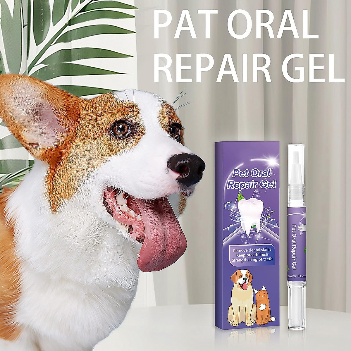 MWVVIP PetDentify, Lettucepets Dog Toothbrush, Lettuce Pets Toothbrush, Lettuce Pets Dog Toothbrush, Lettuce Pet Oral Repair Gel, 2024 New Pet Toothbrush Pen, Tooth Cleaning Pen for Dog Cats-3PCS