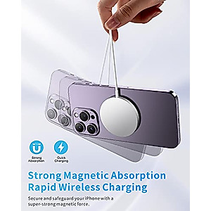 Magnetic Wireless Charger, Mag-Safe Charger Stand with 20W USB C PD Adapter, Mag-Safe Charging Station Compatible with iPhone 14/13/12 Series, Fast Wireless Charging Pad with Phone Stand