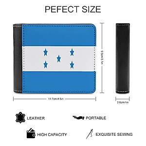 Buonota Honduras Flag 2023 new men's short bi-fold wallet