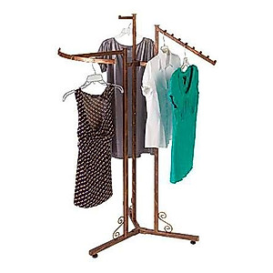 SSWBasics Boutique Cobblestone 3-Way Clothing Rack (Adjustable Arms)
