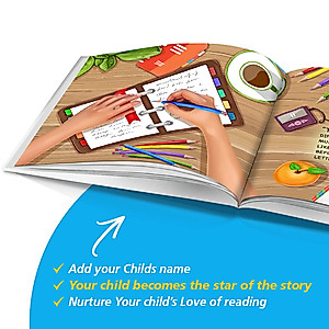 Personalized Story Book by Dinkleboo - Santa’s Reindeer - for Kids Aged 0 to 8 Years Old - A Story About Your Child Wanting A Real Life Reindeer - Satin Paper - Soft Cover (8"x 8")