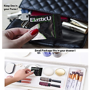 Hair Elastics 40mm x 2mm - STRONG - REUSEABLE Clear by ElasticU