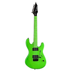 Dean Custom Zone Solid Body Electric Guitar, 2 Humbuckers Florescent Green
