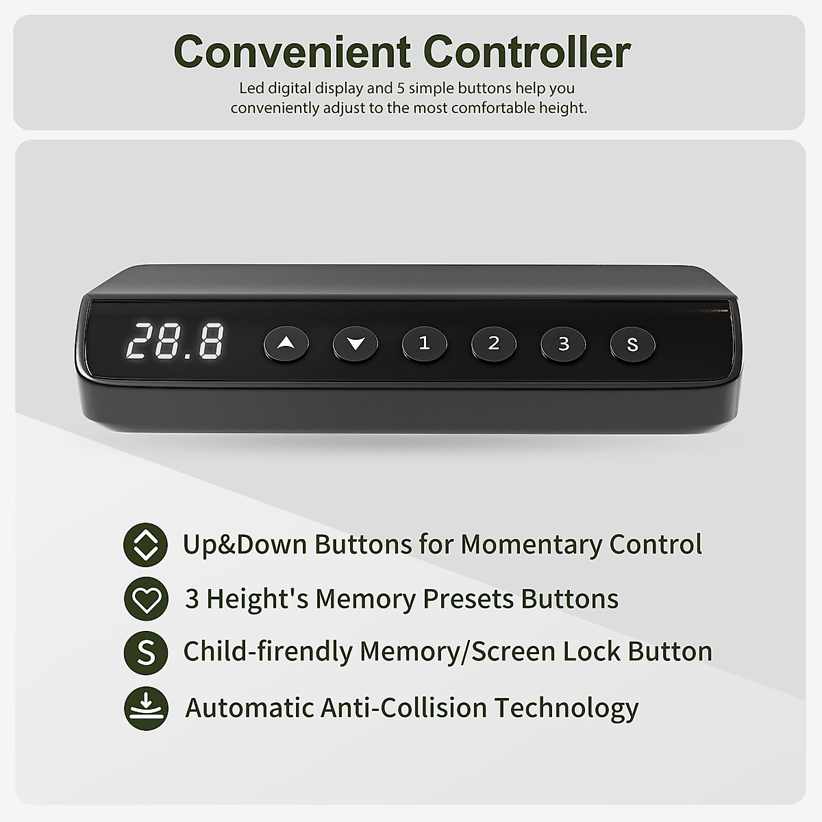 BANTI 63" L-Shaped Electric Standing Desk,Height Adjustable Stand up Desk with 3 Drawer,Corner Stand up Desk, Black Walnut Top