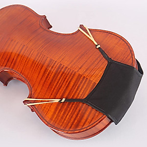 KAIY Violin Shoulder Rest Pad, Violin Chin Rest Pad Soft Cover Protector, Violin Chinrest Pad Slip Resistant for 3/4 4/4 Violin Accessories