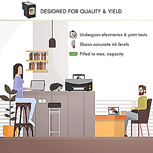 Limeink Remanufactured Ink Cartridge 60XL 60 XL Replacement for HP Envy 100 110 120 Photosmart c4680 c4780 c4795 d110 Deskjet d2680 f2430 f4280 f4440 f4580 f4480 Printer (1 Black)