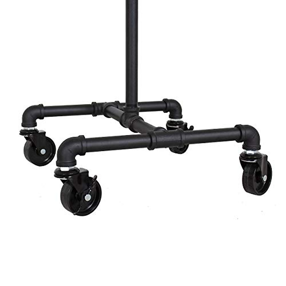 Industrial Pipe 4-Way Clothing Rack by William Robert's Vintage