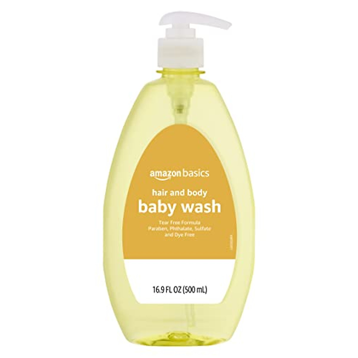 Amazon Basics Tear-Free Baby Hair and Body Wash, 16.9 Fluid Ounce, 1-Pack (Previously Solimo)