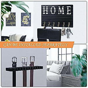 FTUREERA Belt Hanger, Belt Organizer with Hooks Wall Mount, Belt Holder Rack for Men/Women Closet