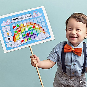 GWHOLE 2 Pack of Unicorn Potty Training & Toilet Training Reward Chart with 270 Star Stickers for Toddlers, Boys, Girls